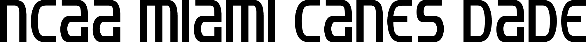 NCAA Miami Canes Dade Bold font | Fonts2u.com