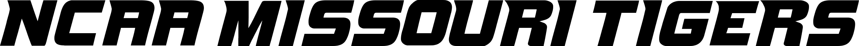 NCAA Missouri Tigers Bold font | Fonts2u.com