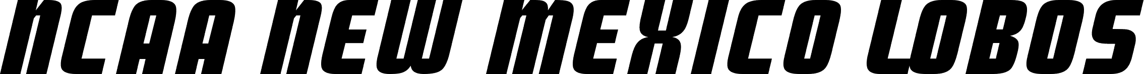 NCAA New Mexico Lobos font | Fonts2u.com