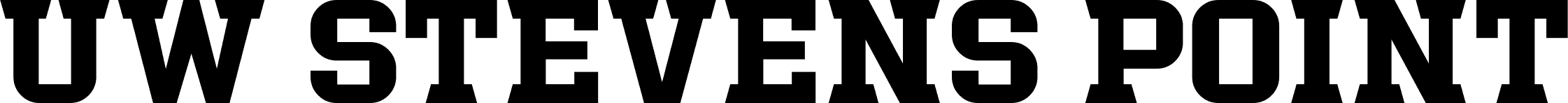NCAA UW-Stevens Point Serif font