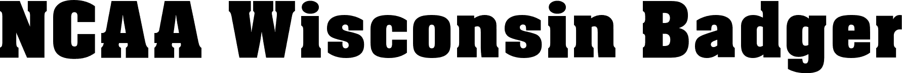 NCAA Wisconsin Badger Bold font