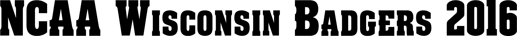 NCAA Wisconsin Badgers 2016 font | Fonts2u.com
