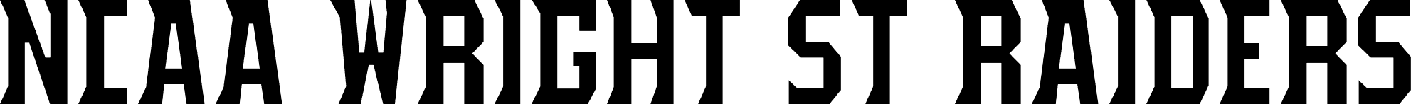 NCAA Wright St Raiders font