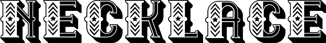 Necklace Regular font | Fonts2u.com