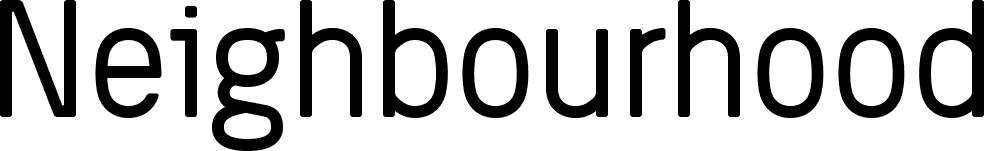 Neighbourhood font