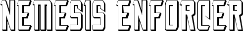 Nemesis Enforcer Bold Expanded font | Fonts2u.com