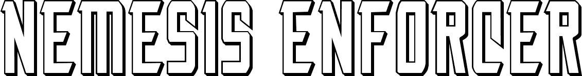 Nemesis Enforcer 3D Regular font | Fonts2u.com