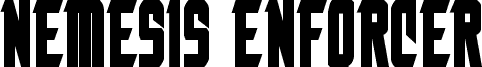 Nemesis Enforcer Bold Expanded font | Fonts2u.com