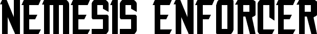 Nemesis Enforcer Bold Expanded font | Fonts2u.com