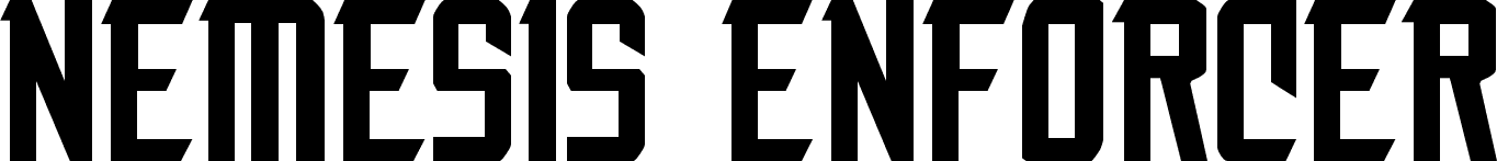 Nemesis Enforcer Expanded font | Fonts2u.com
