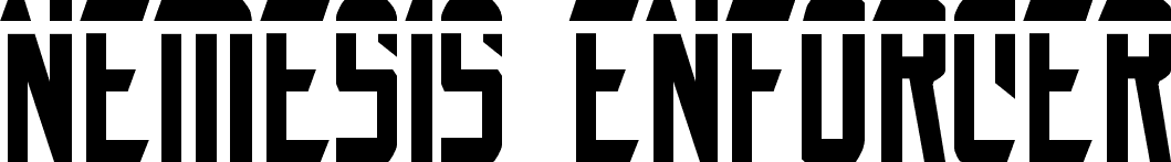 Nemesis Enforcer Laser Regular font | Fonts2u.com