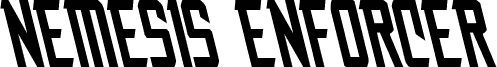 Nemesis Enforcer Bold Expanded font | Fonts2u.com