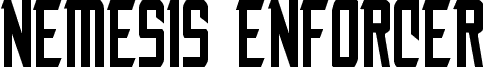 Nemesis Enforcer Bold Expanded font | Fonts2u.com
