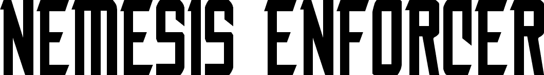 Nemesis Enforcer Regular font | Fonts2u.com