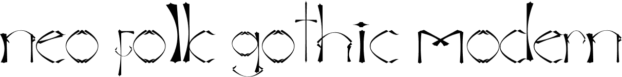neo folk gothic modern font | Fonts2u.com
