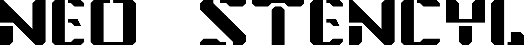 néo stencyl Regular font