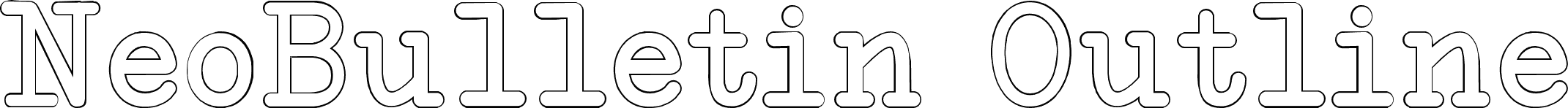 NeoBulletin Outline font | Fonts2u.com