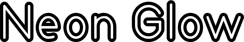 NEON GLOW Bold font | Fonts2u.com