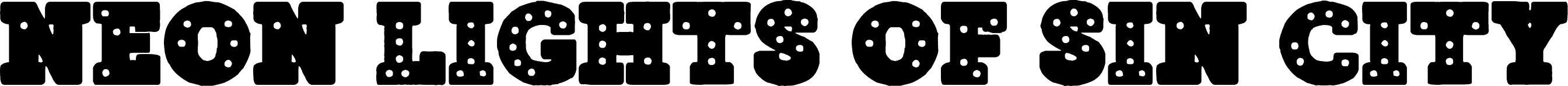 Neon Lights of Sin City font | Fonts2u.com