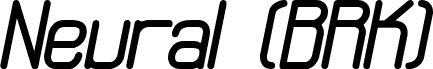 Neural Outline (BRK) font | Fonts2u.com