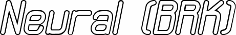 Neural (BRK) font | Fonts2u.com