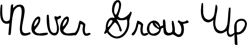 Never Grow Up font