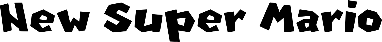 New Super Mario Font U font | Fonts2u.com