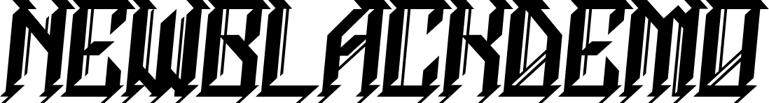 NEWBLACKDEMO font | Fonts2u.com