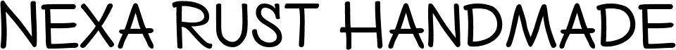 Nexa Rust Handmade-Trial Condensed font