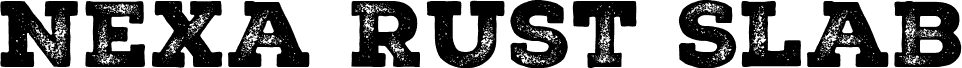 Nexa Rust Slab-Trial Black Shadow 3 font