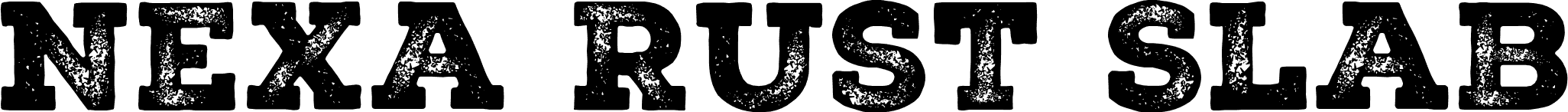 Nexa Rust Slab-Trial Black 3 font | Fonts2u.com