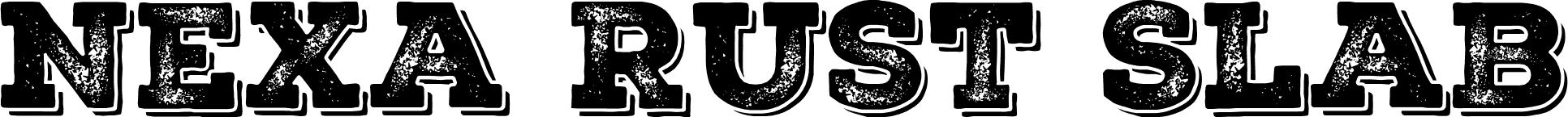 Nexa Rust Slab-Trial Black Shadow 3 font