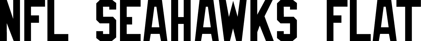 NFL Seahawks Flat font