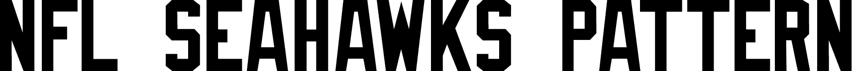 NFL Seahawks Pattern font | Fonts2u.com