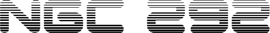 NGC 292 Halftone font