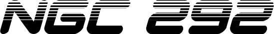 NGC 292 Halftone font
