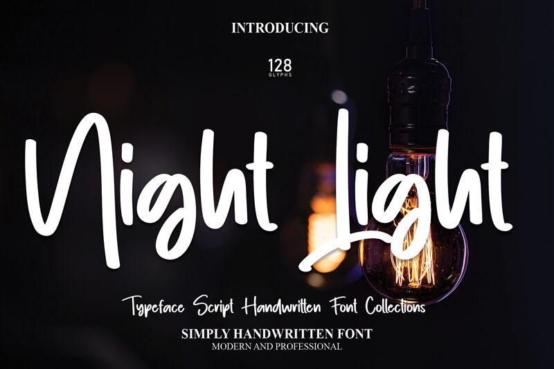 Night Light font | Fonts2u.com