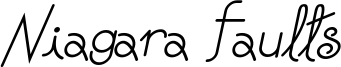 Niagara Faults font | Fonts2u.com