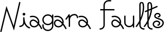 Niagara Faults Italic font | Fonts2u.com