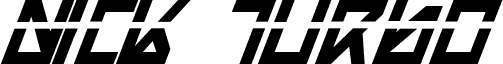 Nick Turbo Bold Laser font | Fonts2u.com