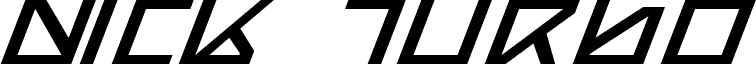 Nick Turbo Bold font | Fonts2u.com