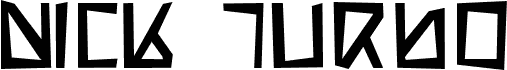 Nick Turbo Bold font | Fonts2u.com
