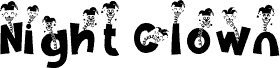 Night Clown font | Fonts2u.com
