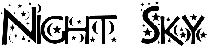 Night Sky font | Fonts2u.com