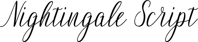 NightingaleScript font | Fonts2u.com