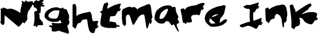 Nightmare Ink Italic font | Fonts2u.com