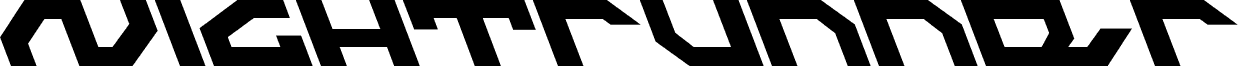 Nightrunner Extra-Condensed Italic font