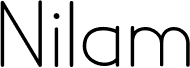Nilam Bold font