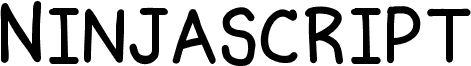 Ninjascript Bold font | Fonts2u.com
