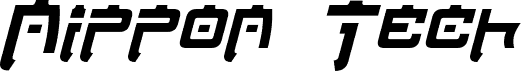 Nippon Tech Italic font | Fonts2u.com